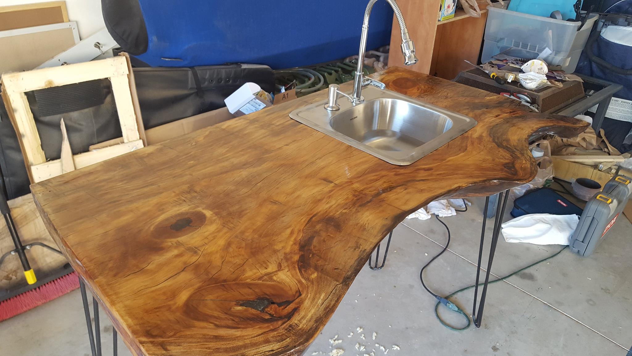 Creative Outlets: The Live Edge Sink |- |Author JR White